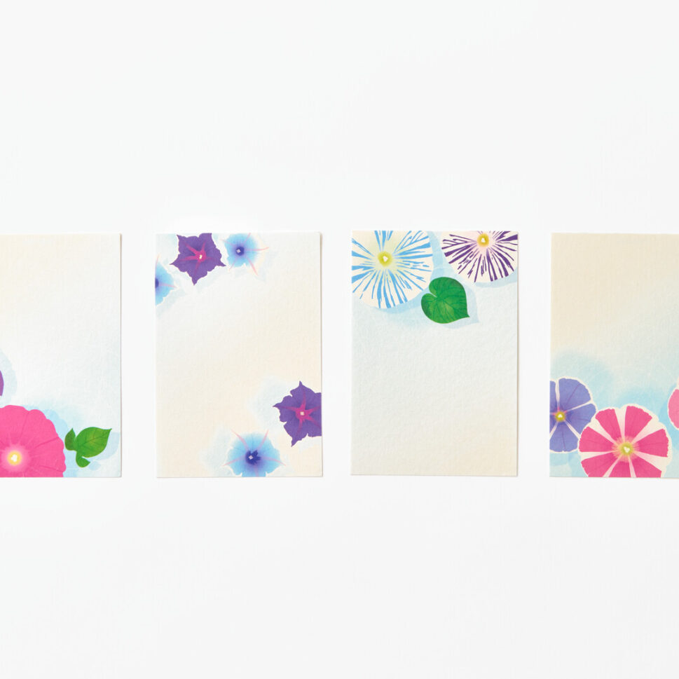 Japanese Paper Postcard Set – Morning Glory - Japan House London